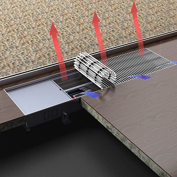 Trench heaters fan assisted - Floor Convector